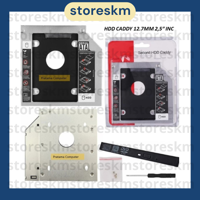 Jual CADDY HDD / SSD 2.5" SATA 12.7mm For Laptop / Notebook | Shopee ...