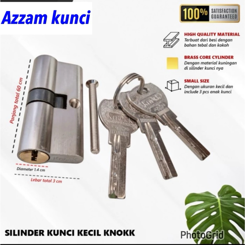 Jual Silinder Kunci Pintu Ukuran Medium 28,5 Cm/ silinder kunci pintu ...