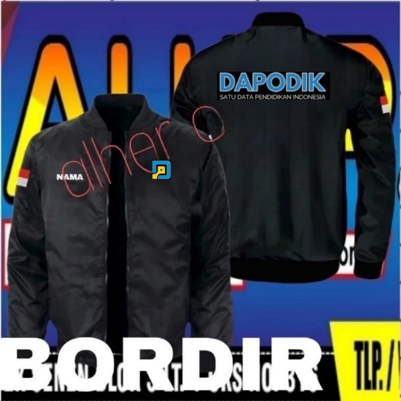 Jual jaket bordir dapodik jaket dapodik jaket bomber dapodik jaket ...