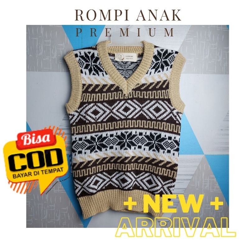 Jual ( COD ) Baju Rompi Anak Rajut Anak Sekolah 1 sd 10 Tahun Sekolah ...