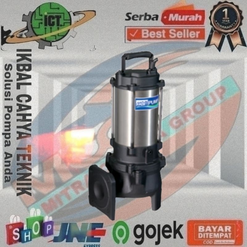 Jual HCP Pompa Celup Air Kotor FN-35U (3.7 kw / 5 hp / 3 Ph) | Shopee Indonesia
