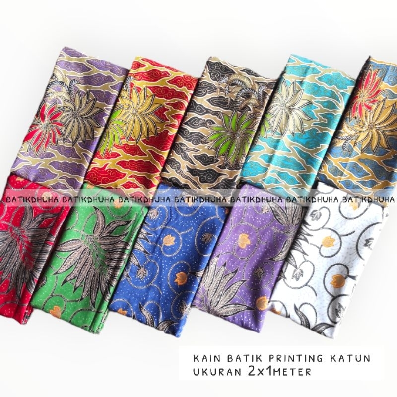 Jual KAIN BATIK MOTIF MEGA MENDUNG MELATI DAUN PRINT HALUS | Shopee ...