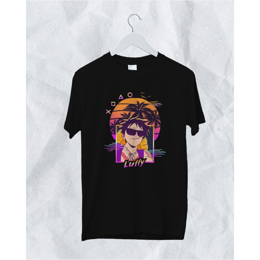 Jual Kaos Distro 5millions sablon Anime series : Monkey D Luffy | One ...