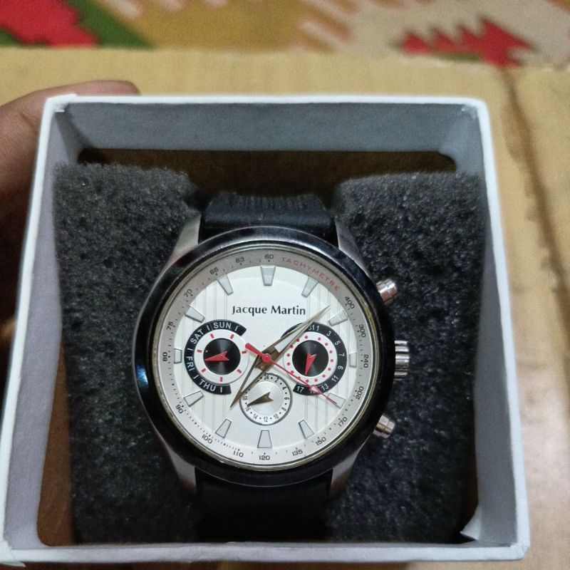 Jual Jam Tangan Original Chronograph Jacque Martin Preloved Second ...