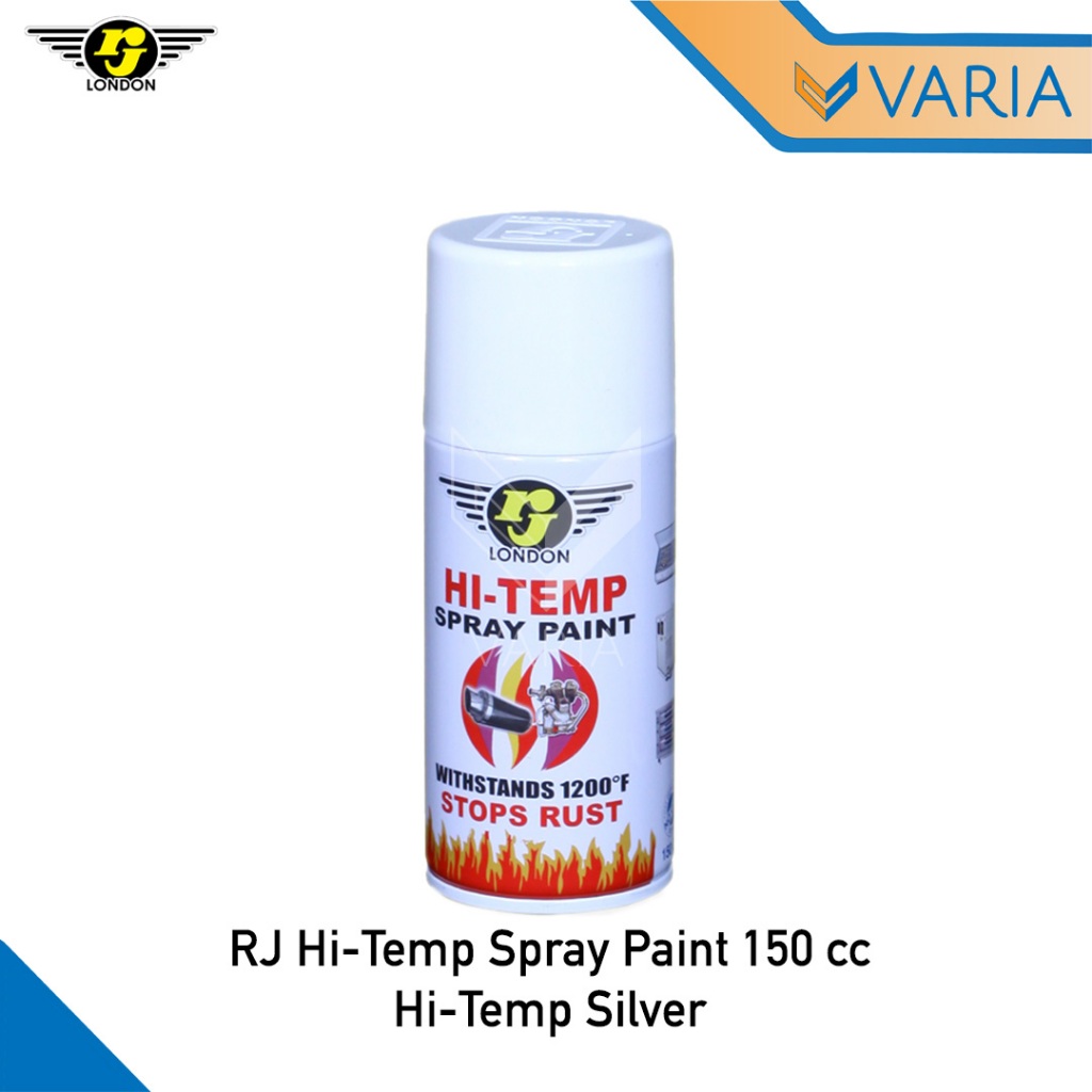 Jual RJ London 150 cc Hi Temp Silver Tahan Panas Cat Semprot Pylox Pilox | Shopee Indonesia