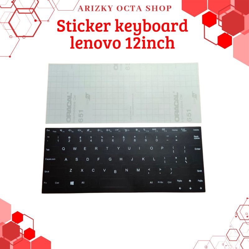 Jual Stiker Full Keyboard Lenovo Thinkpad 12"-14" Ready Stok | Shopee ...