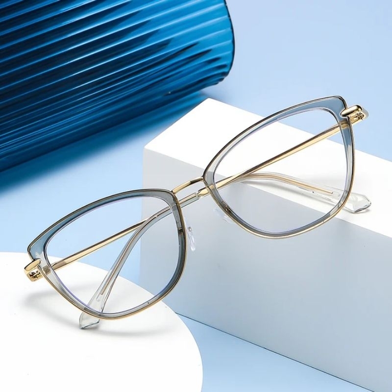 Jual Kacamata Minus Cat eye Myopia Wanita Lensa Photocromic Optical ...