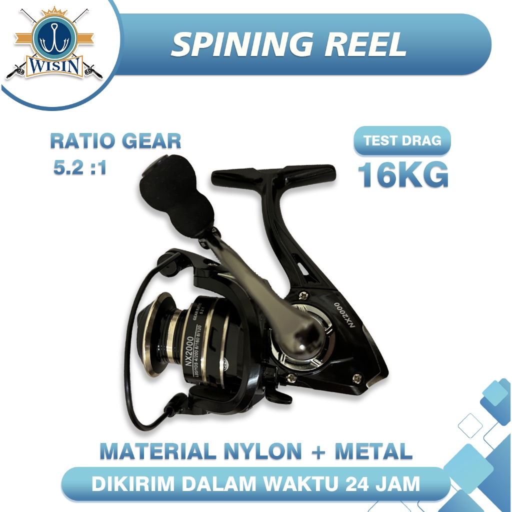Jual WISIN Reel pancing NX2000-7000 16KG/Reel Spining Pancing Murah ...
