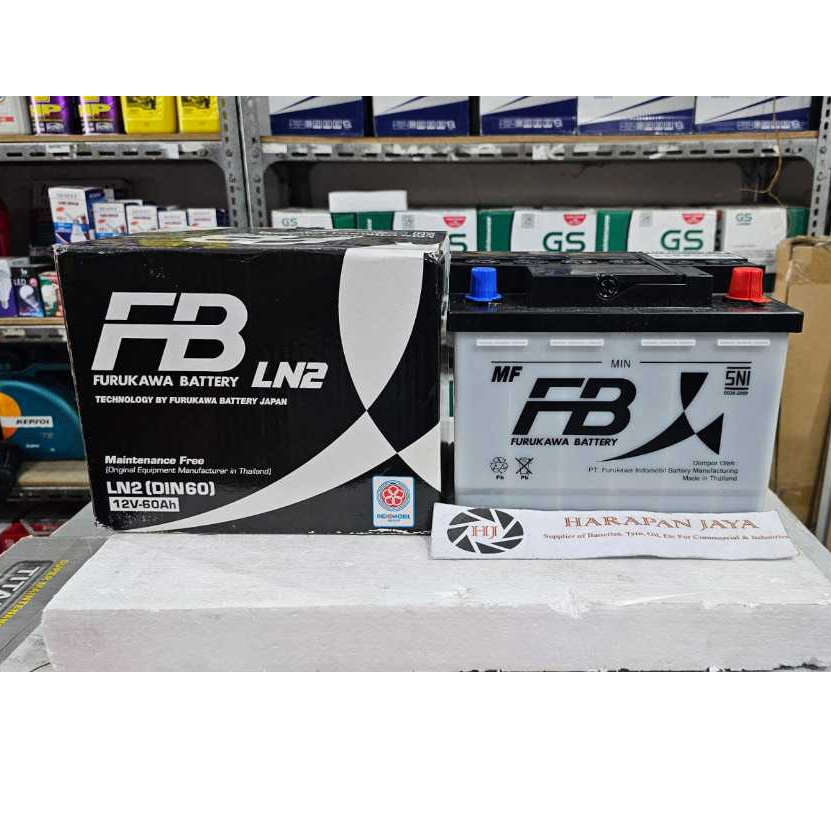 Jual AKI MOBIL FURUKAWA MF DIN 60 / LN2 (60 ah) (KERING) | Shopee Indonesia