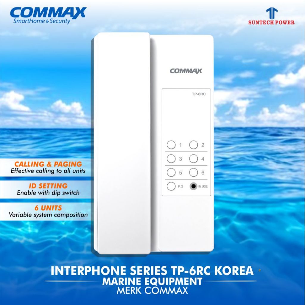 Jual Intercom Commax TP-6RC Telephone Kabel Putih Korea Interphone Commax | Shopee Indonesia