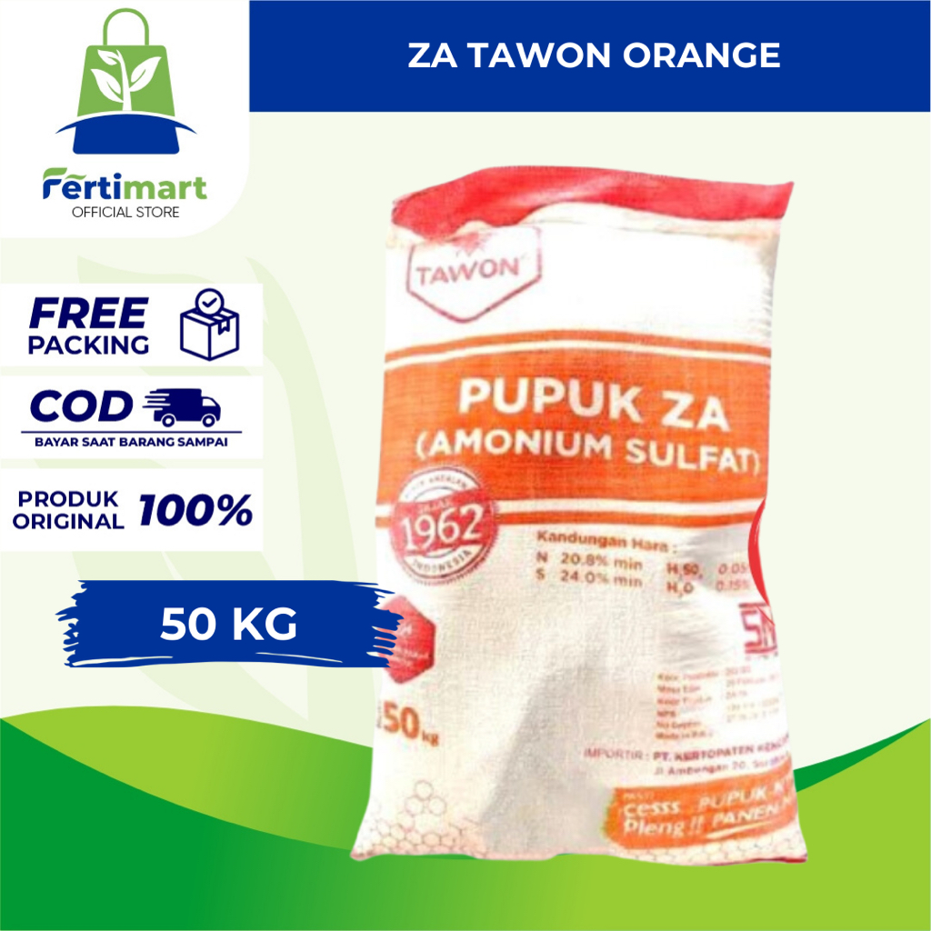 Jual Fertimart - Pupuk ZA Tawon Orange Amonium Sulfate 50 Kg | Shopee ...