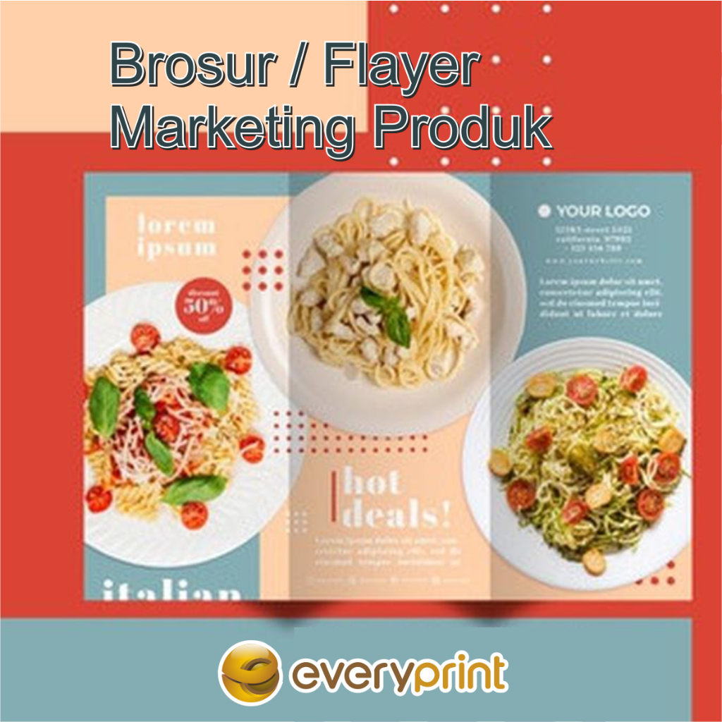 Jual [A4] Cetak Brosur Leaflet Flyer Marketing Produk Kilat Full Color ...