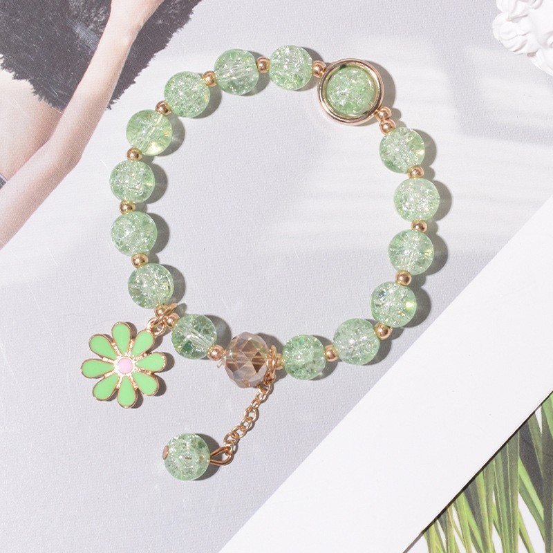 Jual Gelang Aesthetic Daisy Rumbai Bunga Kristal Wanita - Crystal Daisy ...