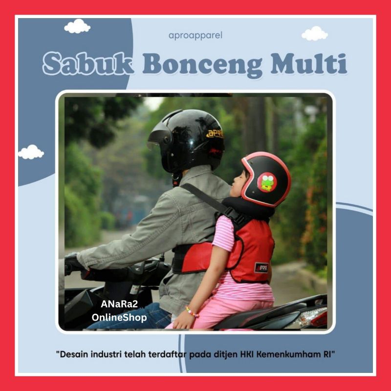 Jual Sabuk Bonceng Anak Premium Apro Multi Pengaman Boncengan Gendongan ...