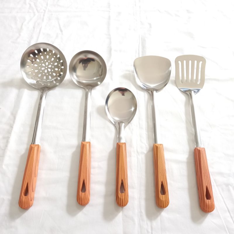 Jual Set Alat Perlengkapan Masak Sodet Sutil Spatula Centong Slotted ...