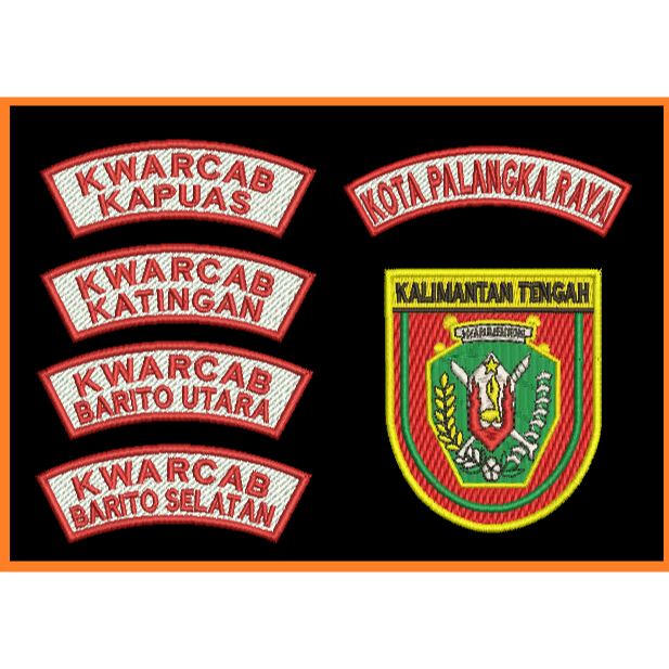 Jual Badge Kwarda Kalimantan Tengah dan kwarcab (bordir) | Shopee Indonesia