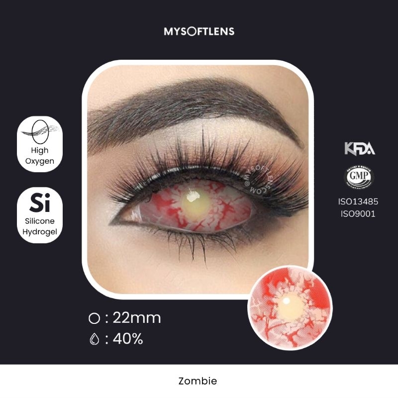 Jual Softlens Full Eye Sclera Zombie Cosplay Special Effect Halloween ...