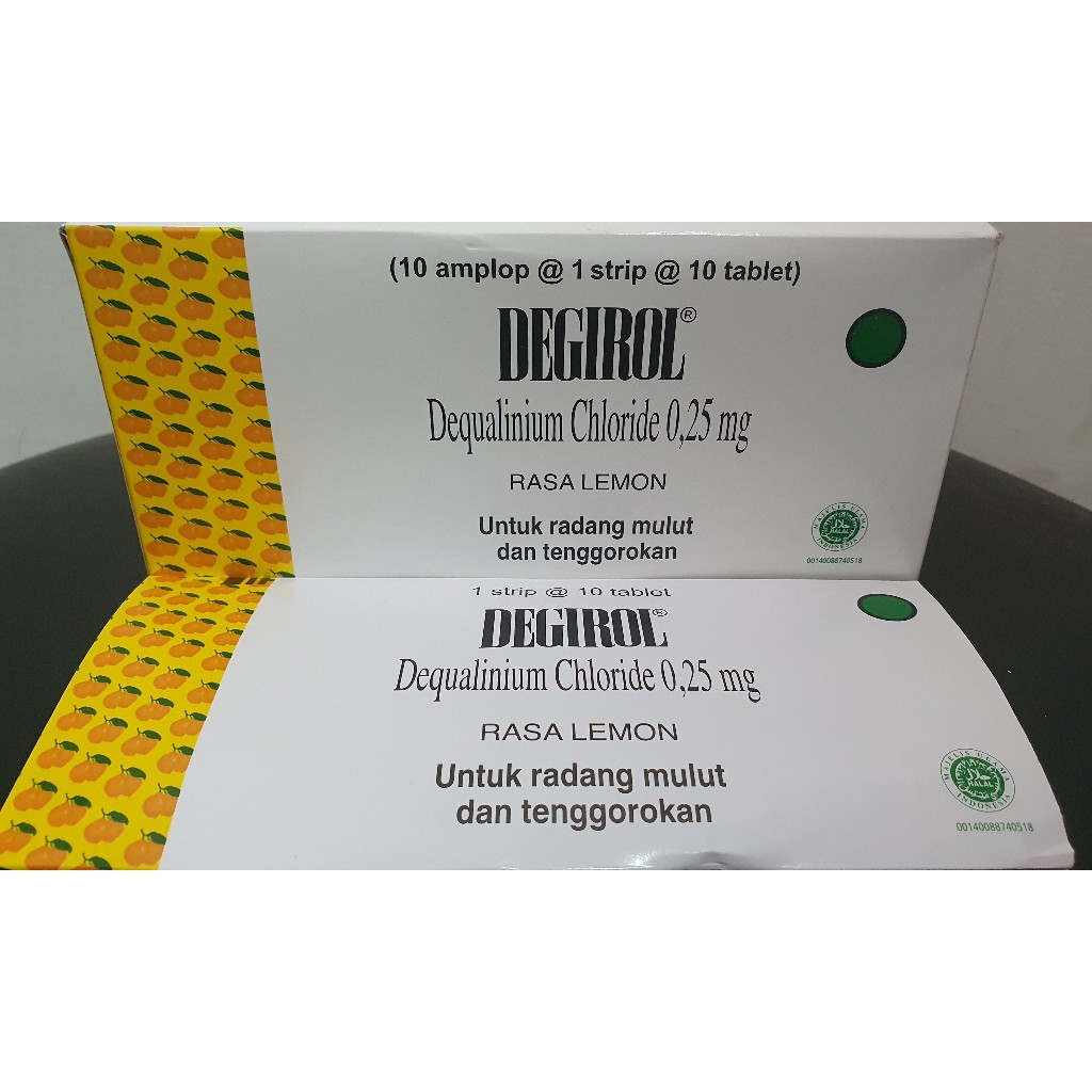 Jual Degirol Lozenges 1 Strip isi 10 Tablet / Sariawan / Radang Tenggorokan / Permen Sakit ...