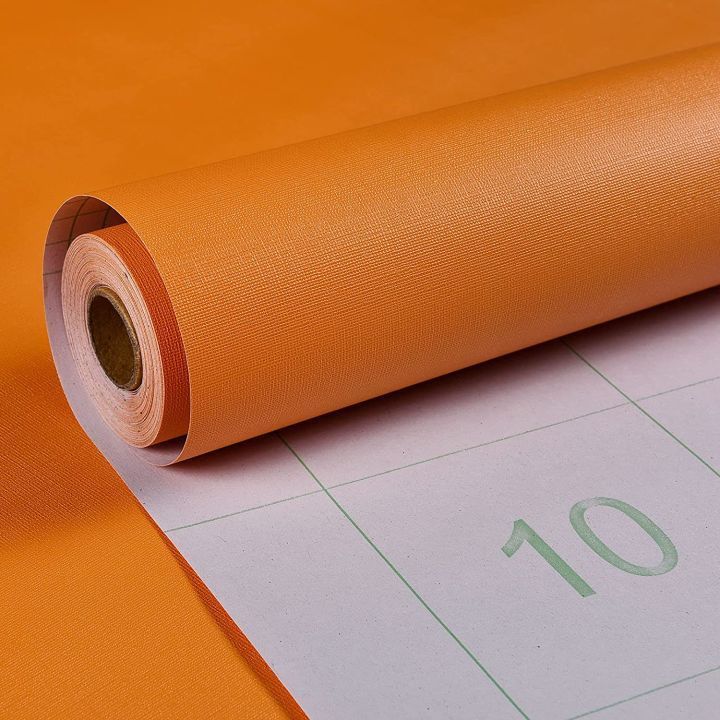 Jual DTG Wallpaper Dinding Polos orange 45 x 8M Stiker dinding oren ...