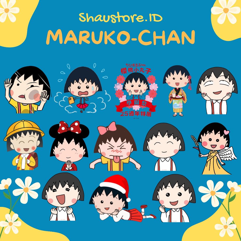 Jual Jual Sablon Dtf Baju Tema MARUKO CHAN Sticker Baju DTF Tinggal ...