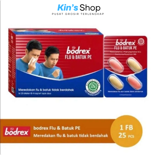 Jual Bodrex Flu & Batuk PE Obat Kesehatan 1 box [25 Strip/ Box ...
