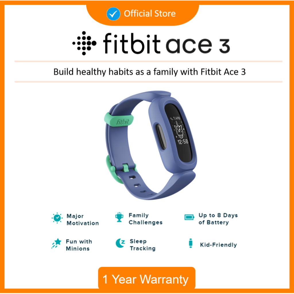 Jual Fitbit Ace 3 - Cosmic Blue / Astro Green | Shopee Indonesia
