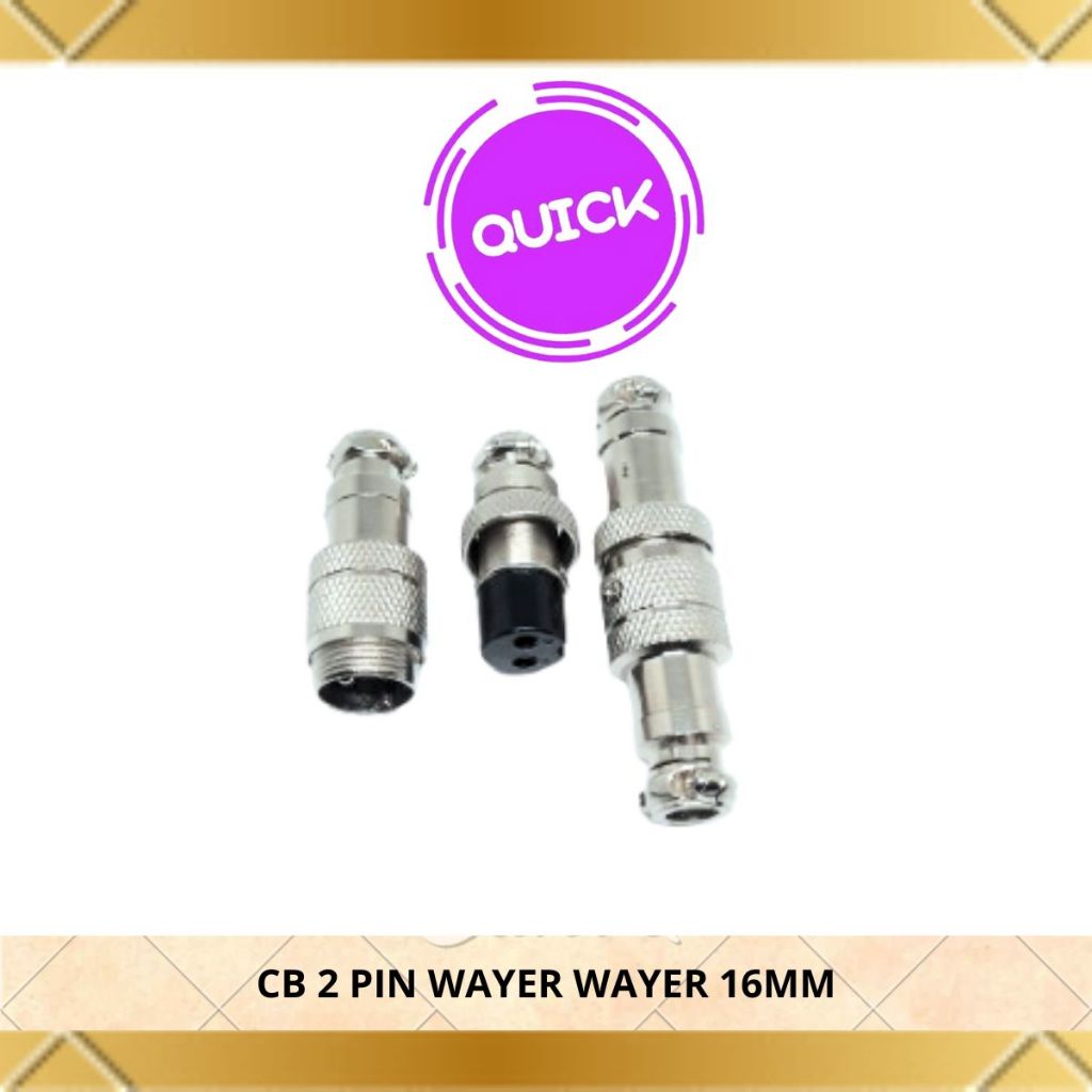 Jual KONEKTOR CB 2,3,4,5,6,7,8,9 PIN GX16 WAYER WAYER 16MM | Shopee ...