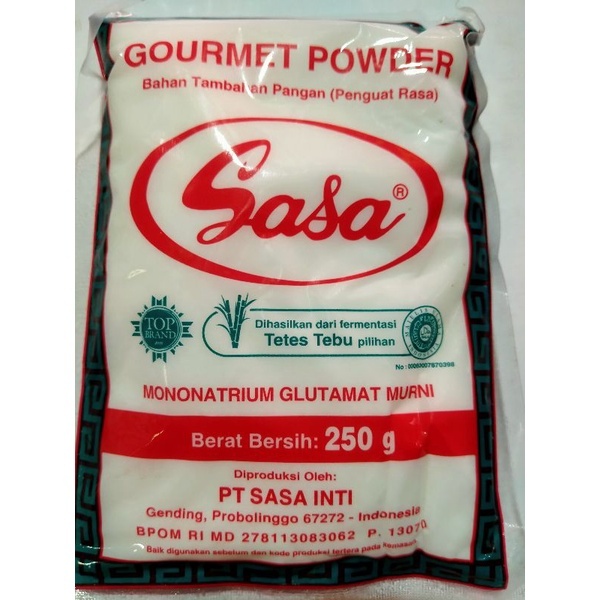 Jual SASA MSG MICIN SASA PENYEDAP RASA 250 gr | Shopee Indonesia