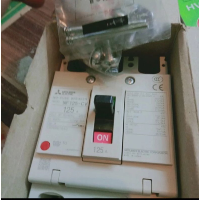 Jual MCCB MITSUBISHI NF125-CV 3P 125A ORIGINAL ASLI JAPAN | Shopee Indonesia