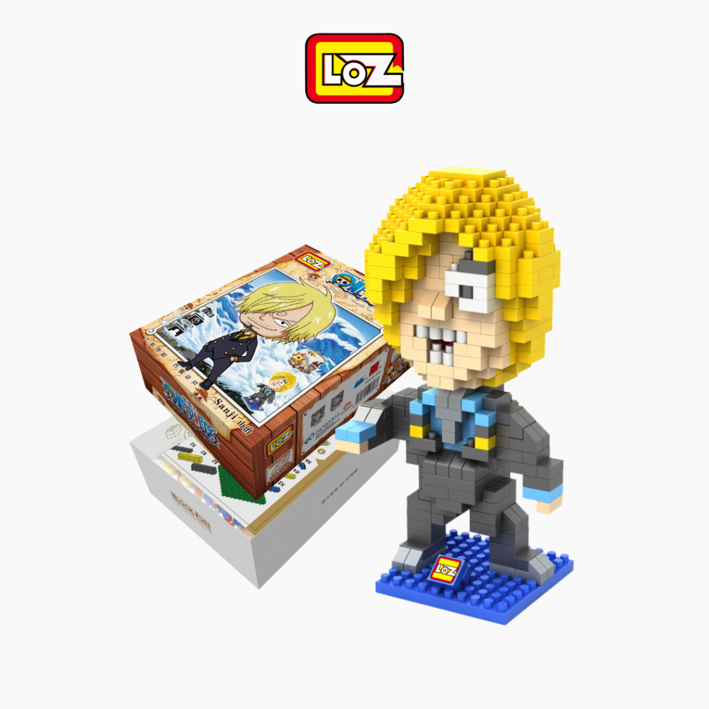 Jual Mainan Brick Anak / Balok Susun Model Karakter LOZ 9823 Sanji One ...