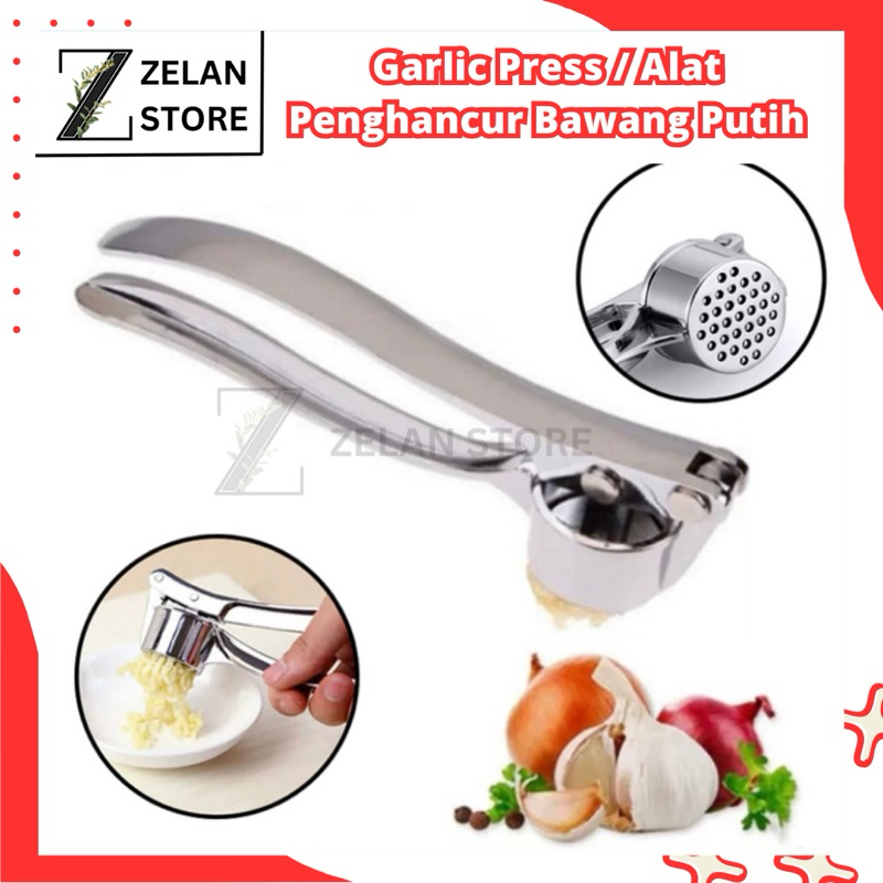 Jual Alat Jepit Penghancur Bawang Putih Stainless Steel Cincang ...