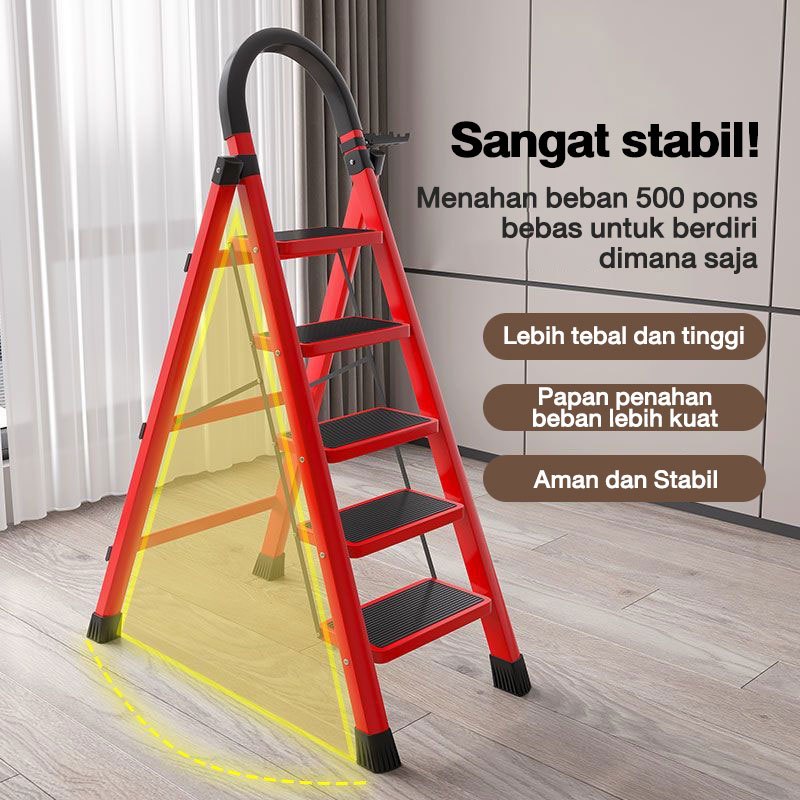 Jual TANGGA ALUMUNIUM / TANGGA BESI KOKOH 5 STEP / TANGGA LIPAT ...