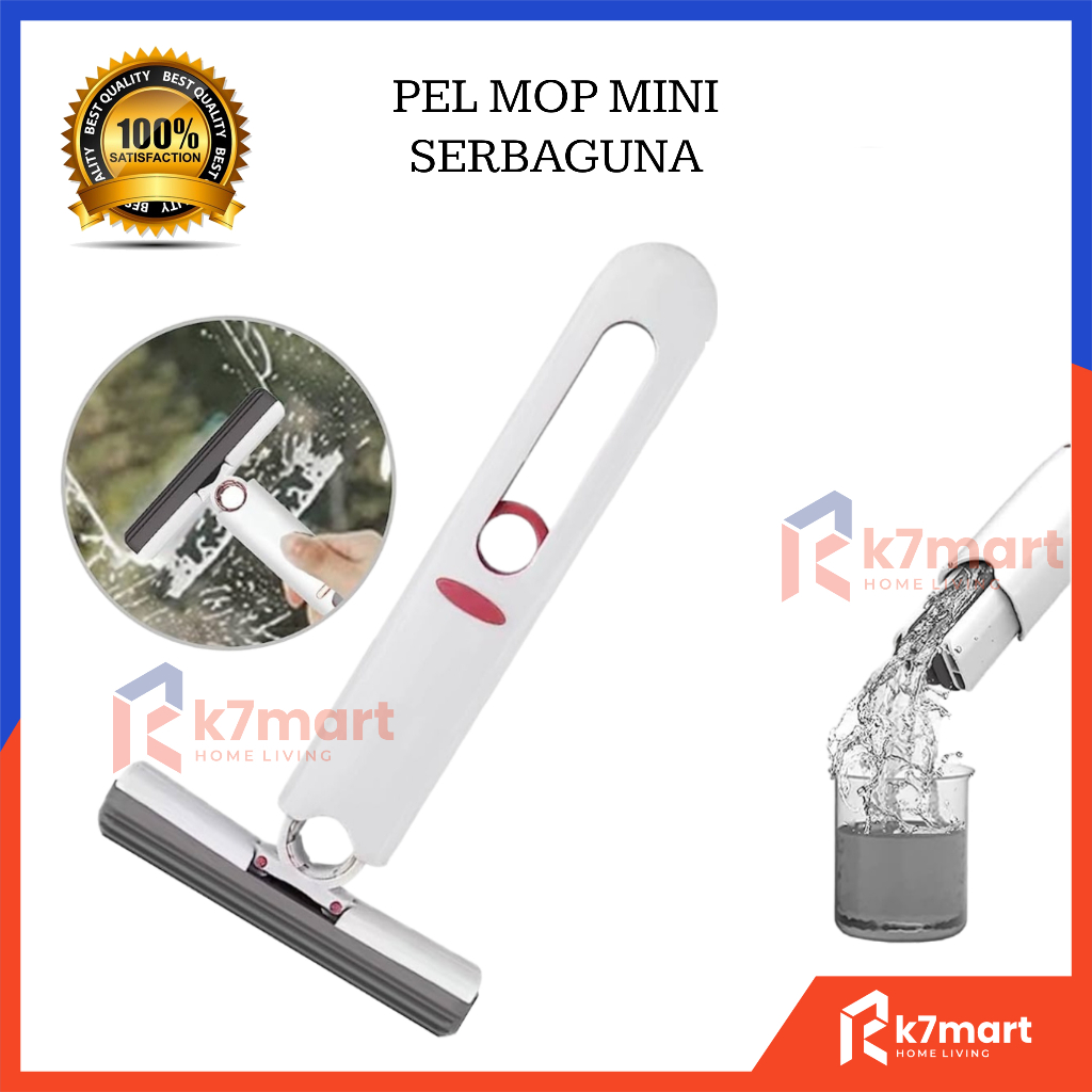 Jual K7MART ALAT PEL MINI MOP PORTABLE ALAT WIPER PEMBERSIH JENDELA ...