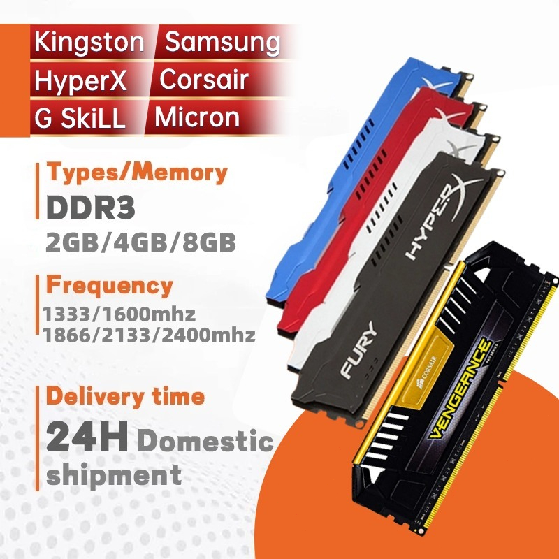 Jual 【100% mới 】Samsung Dektop RAM DDR3 4GB 8GB Kingston Hyperx Desktop ...
