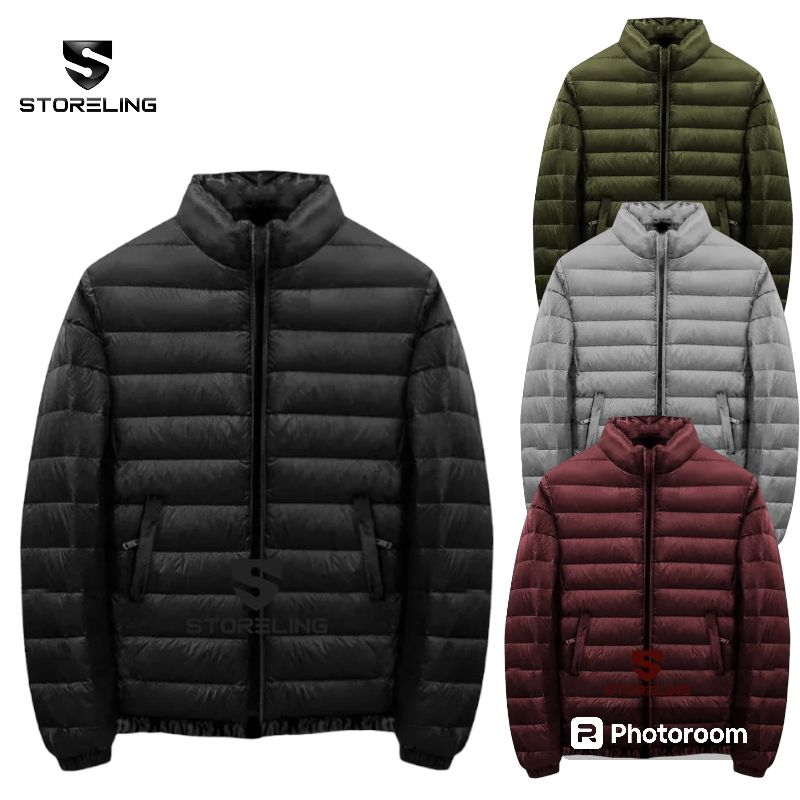 Jual jaket puffer kerah jaket puffer tebal anti angin jaket abg ...