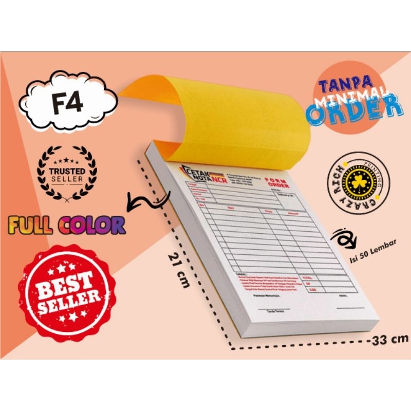Jual NOTA BON / FAKTUR CUSTOM F4 | Shopee Indonesia