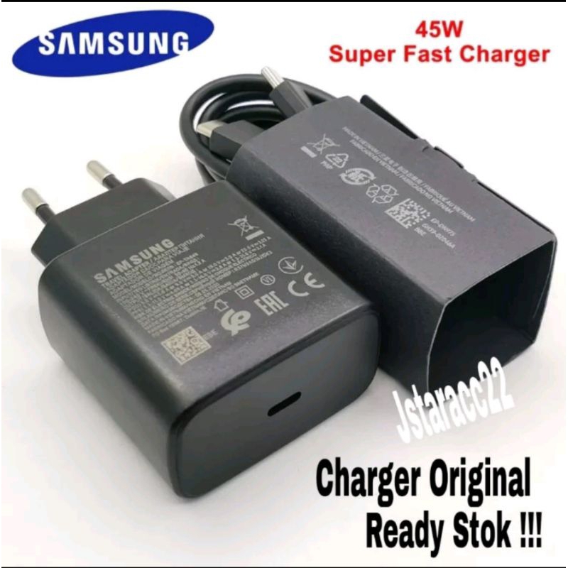 Jual CARGER SAMSUNG GALAXY A55 5G ORIGINAL 100% 45WATT USB TYPE C TO ...
