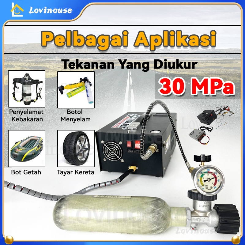 Jual Kompresor Mini Portable 12v/220v 4500psi 40Mpa Kompresor Pcp ...