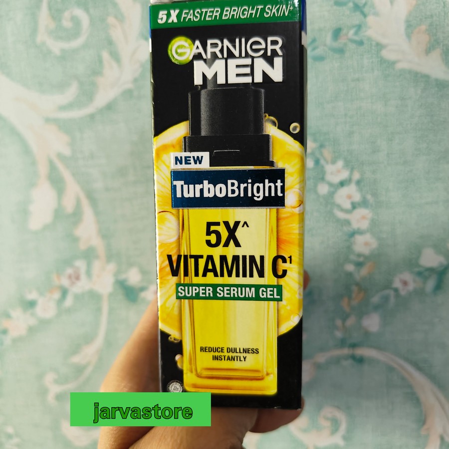 Jual Garnier Men Turbo Bright 5x Vitamin C Super Serum Gel 30 ML | Shopee Indonesia