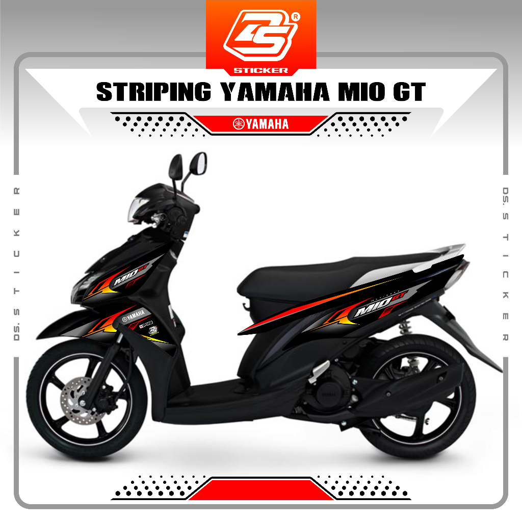 Jual Stiker Striping Mio Gt Sticker Variasi Yamaha Mio Gt Premium Decal ...
