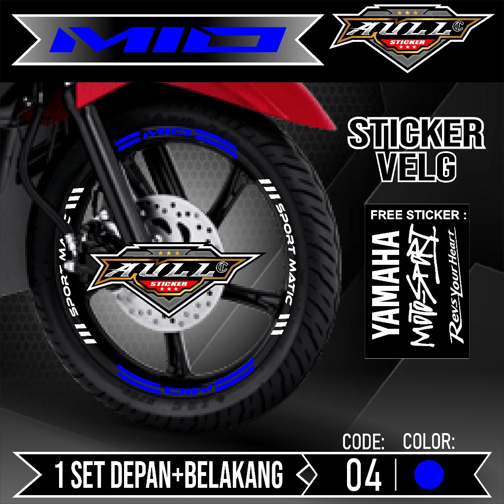 Jual Stiker Cutting Velg MIO - Sticker Aksesoris Cutting List Velg ...