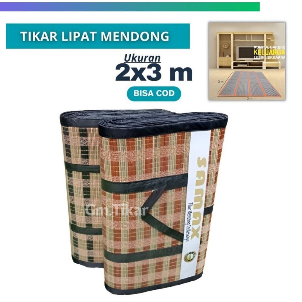 Jual TIKAR PIKNIK JUMBO / ALAS LIPAT UKURAN 3x2 meter | Shopee Indonesia