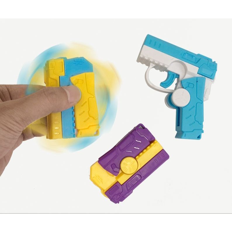 Jual FIDGET SPINNER MAINAN PISTOL CARROT 3D GRAVITY SPINNER 2 IN 1 ...