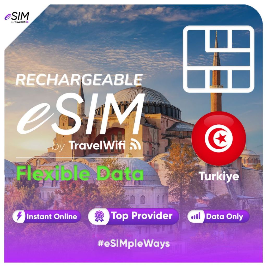 Jual RECHARGEABLE eSIM Turkiye Flexible Data | Turkiye Travel eSIM Card | eSIM Turkiye | eSIM by ...