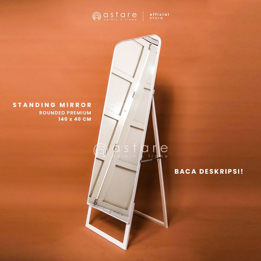 Jual Astare - Kaca Cermin Standing Mirror Aesthetic Rounded Premium ...