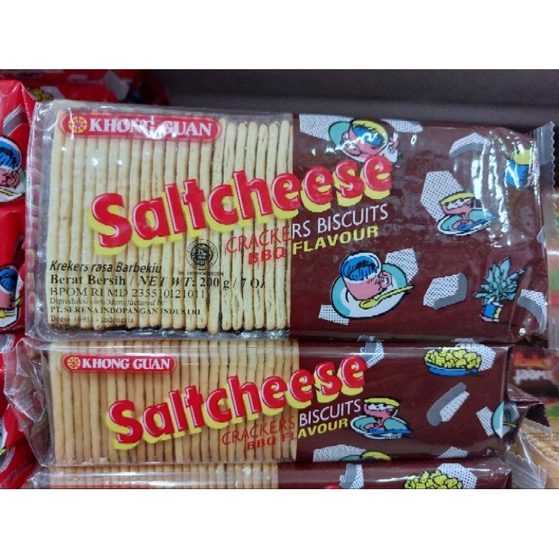 Jual KZ - khong guan saltcheese biskuit keju rasa bbq 200g | Shopee ...