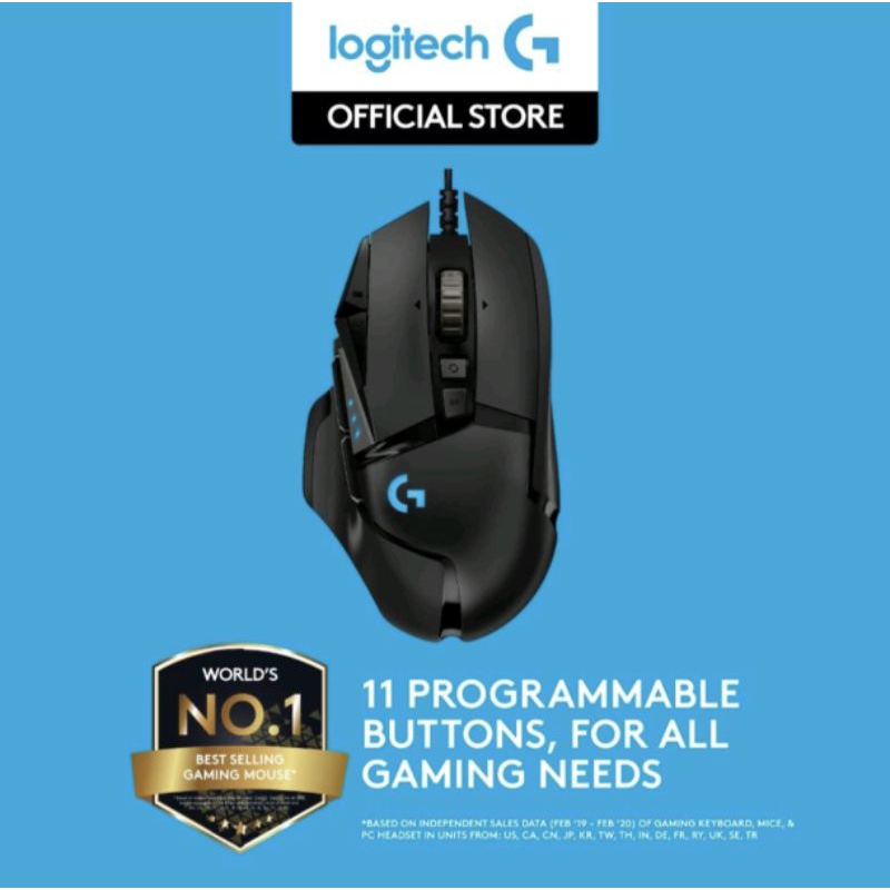 Jual LOGITECH G502 HERO MOUSE GAMING BEST PERFORMANCE RGB MACRO MICE ...