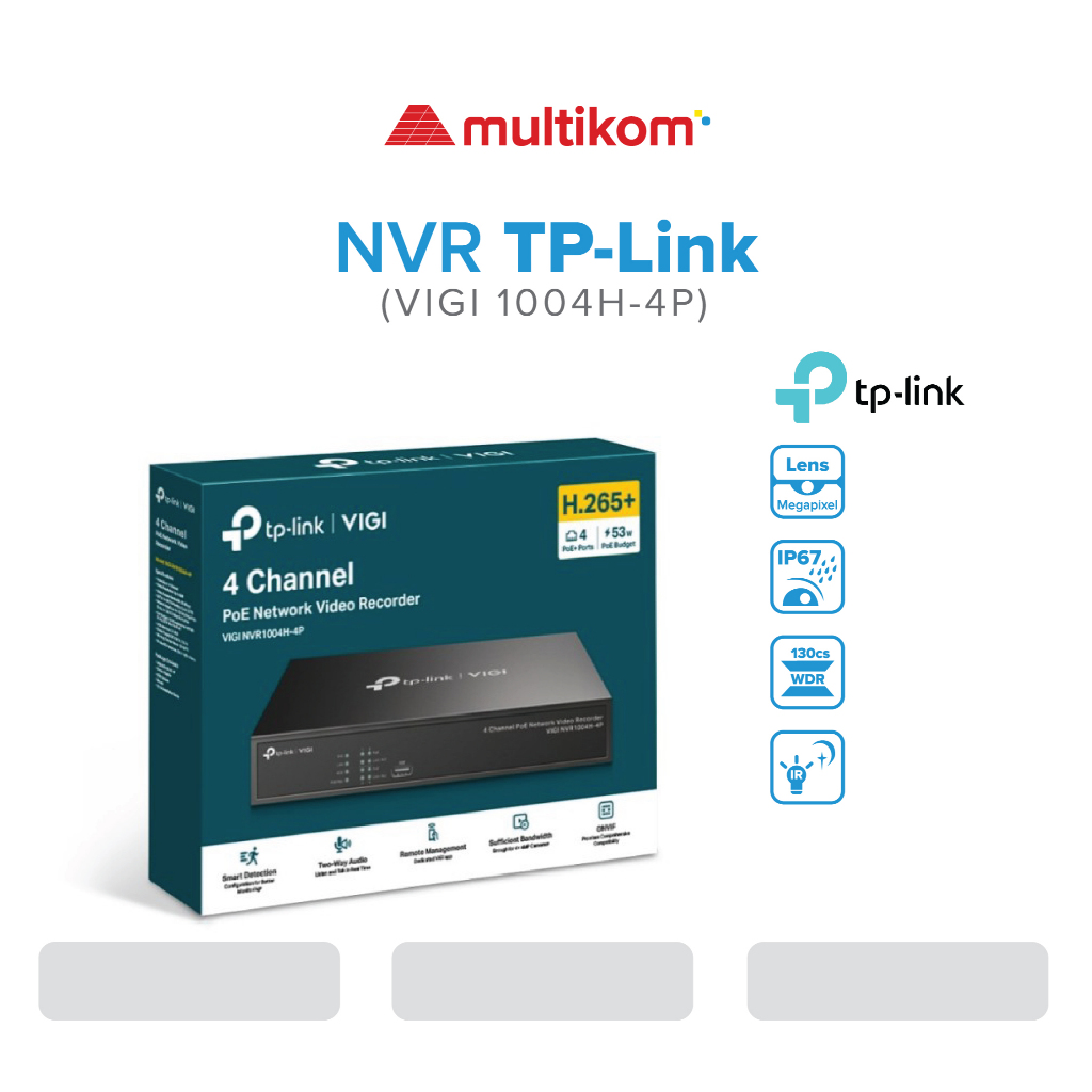 Jual TP-Link VIGI NVR 1004H-4P NVR 4 Channel Build in POE | Shopee Indonesia