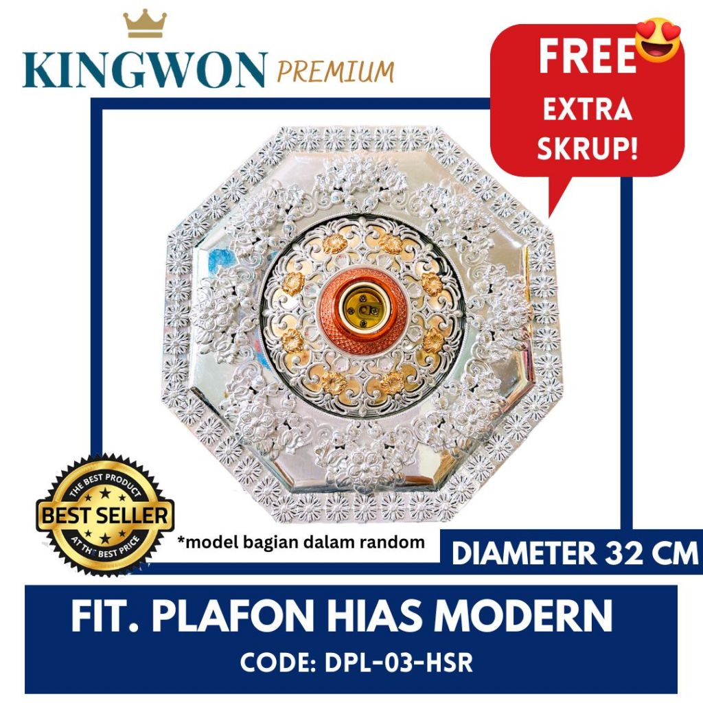 Jual FITTING HIAS PLAFON 32CM JUMBO DPL 03 HSR / FITTING LAMPU PLAFON ...