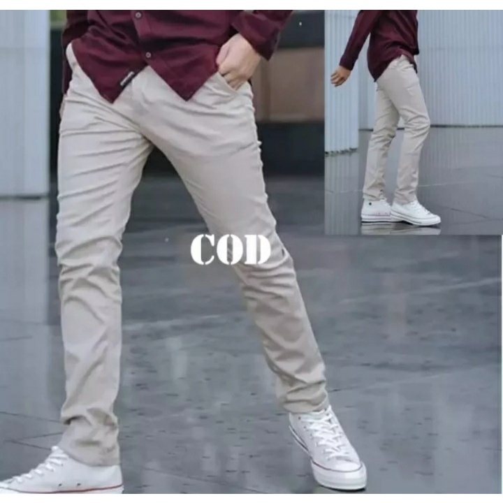 Jual CELANA PRIA CHINO Slim fit Panjang Kerja kantor Santai Liburan Cowok Gentleman Boy | Shopee ...